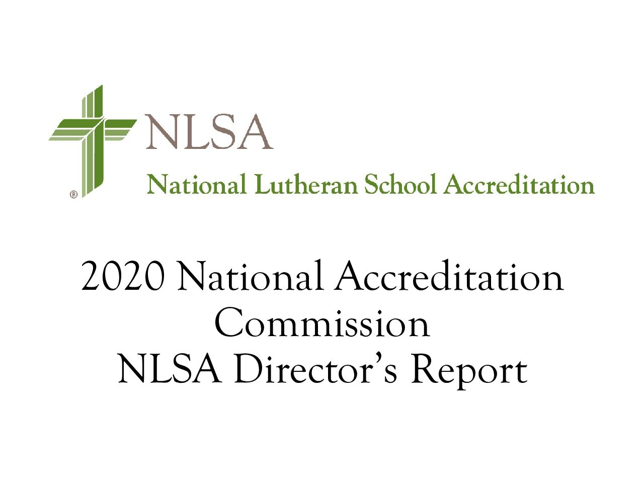 2020 NLSA NAC Directors Report | LuthEd