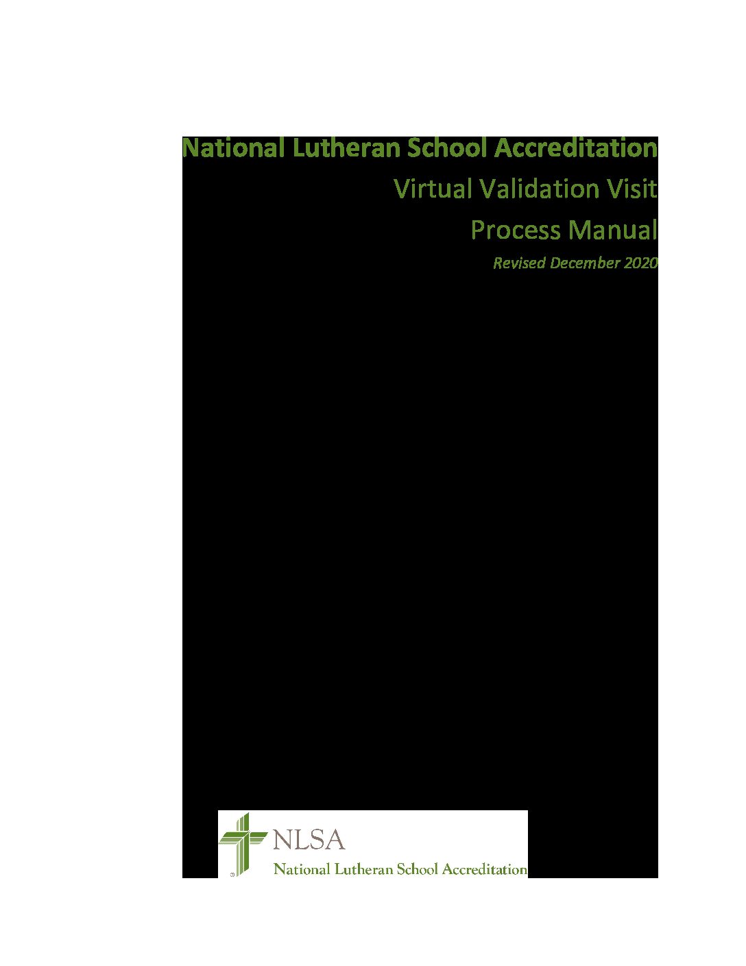 NLSA Virtual Validation Visit Process Manual (12-2020) | LuthEd