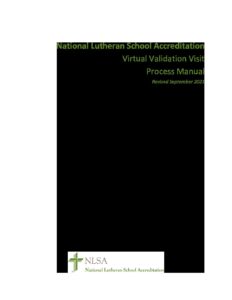 NLSA Virtual Validation Visit Process Manual 9-2021 | LuthEd